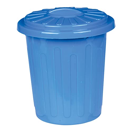 Blue Plastic Trashcan Container - 6 1/2" x 5 1/2", 1 Pc