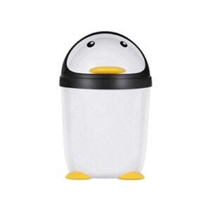 lsnlnn waste bin,trash can with lid creative cartoon desktop storage garbage container bin for kitchen living room outdoor indoor waste bin garbage disposal,14.178.46in,14.178.46in