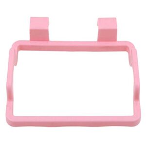 lovealoe plastic trash rack garbage bag holder over the cabinet hanging trash bag holder for home,pink