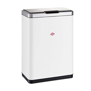 wesco i.master double rubbish bin, bxhxt 45×65,5x27cm/mit infrarot-sensor/2 kunststof, matte white