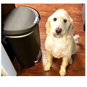 Dog-Proof Trash Can Locking 13 Gallon Kitchen Rubbish Foot Step Tall with Lock Lid Garage & eBook by OISTRIA