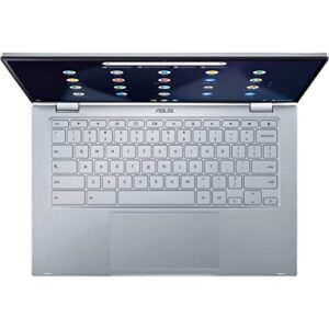 ASUS Chromebook Flip C433 14" FHD Touchscreen 2-in-1 Laptop, Intel Core m3-8100Y up to 3.4GHz, 8GB RAM, 128GB Storage (64GB eMMC + 64GB Flash Drive), 802.11AC WiFi, Backlit Keyboard, Silver, Chrome OS