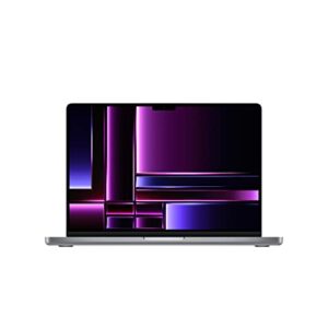 apple 2023 macbook pro laptop m2 pro chip with 10‑core cpu and 16‑core gpu: 14.2-inch liquid retina xdr display, 16gb unified memory, 512gb ssd storage. works with iphone/ipad; space gray