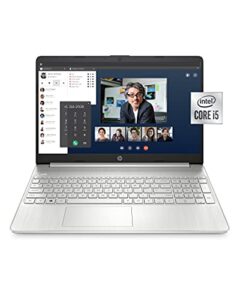 hp 15-dy1036nr 10th gen intel core i5-1035g1, 15.6-inch fhd laptop, natural silver