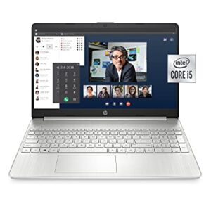 HP 15-dy1036nr 10th Gen Intel Core i5-1035G1, 15.6-Inch FHD Laptop, Natural Silver