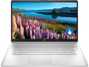 hp newest 17 laptop, 17.3″ hd+ touchscreen display, amd athlon gold 3150u processor, 16gb ddr4 ram, 1tb pcie nvme ssd, type-c, hdmi, wi-fi, bluetooth, windows 11 home, silver