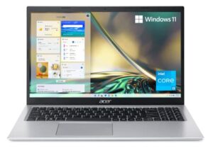 acer aspire 5 a515-56-32dk slim laptop – 15.6″ full hd ips display – 11th gen intel i3-1115g4 dual core processor – 4gb ddr4 – 128gb nvme ssd – wifi 6 – amazon alexa – windows 11 home in s mode.