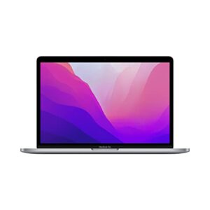 apple 2022 macbook pro laptop with m2 chip: 13-inch retina display, 8gb ram, 256gb ​​​​​​​ssd ​​​​​​​storage, touch bar, backlit keyboard, facetime hd camera. works with iphone and ipad; space gray