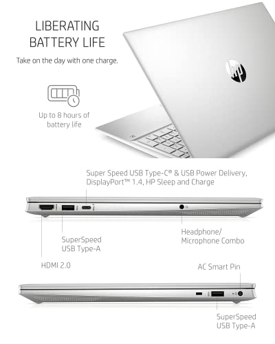 HP Pavilion 15 Laptop, 11th Gen Intel Core i7-1165G7 Processor, 16 GB RAM, 512 GB SSD Storage, Full HD IPS micro-edge Display, Windows 11 Pro, Compact Design, Long Battery Life