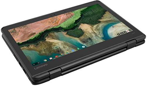 Lenovo 11.6" 300e Chromebook Touchscreen LCD 2 in 1- MediaTek M8173C Quad-core 2.1GHz 4GB LPDDR3 32GB Flash Memory Chrome OS Model 81H00000US (Renewed)