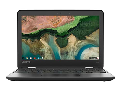 Lenovo 11.6" 300e Chromebook Touchscreen LCD 2 in 1- MediaTek M8173C Quad-core 2.1GHz 4GB LPDDR3 32GB Flash Memory Chrome OS Model 81H00000US (Renewed)