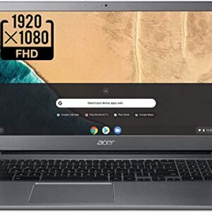 Acer Chromebook 715, Intel Core i3-8130U, 15.6" Full-HD 1080p Screen, 4GB DDR4, 128GB eMMC - CB715-1W-35ZK, Steel Gray