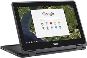 2021 dell 11.6-inch convertible 2-in-1 touchscreen chromebook, intel celeron processor up to 2.48ghz, 4gb ram 16gb ssd, hdmi, chrome os (touchscreen) (renewed)