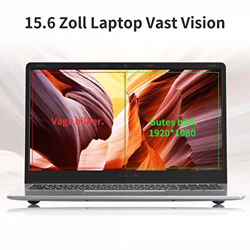 SGIN Laptop 15.6 Inch, 4GB DDR4 128GB SSD Windows 11 Laptops with Intel Celeron N4020C(up to 2.8 GHz), Intel UHD Graphics 600, Mini HDMI, WiFi, Webcam, USB3.0, Bluetooth 4.2