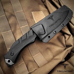 Tactical Knife Hunting Knife Survival Knife D2 Clip Point Blade G10 Handle Kydex Sheath Molle Clip Fixed Blade Knives Camping Accessories Camping Gear Survival Kit Survival Gear And Equipment Tactical Gear Hunting Gear EDC Knife EDC Gear 40161 (Stonewash