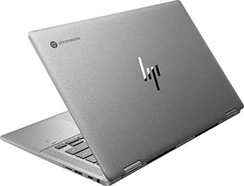 HP X360 2 in 1 Laptop 14" Touch-Screen FHD IPS Chromebook, Intel Core i3-1115G4 (Beats i5-1031G1), 8GB RAM, 128GB NVMe SSD, Backlit KB, Fingerprint Reader, Metal Body + TiTac Card (32GB)