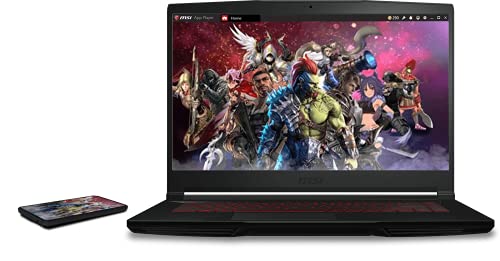 MSI 2022 Newest GF63 Thin Gaming 15 Laptop, 15.6" FHD IPS Display, 10th Gen Intel i5-10300H (Beats i7-8750H), GeForce GTX 1650 4GB, Win10, HDMI Cable (32GB RAM I 512GB SSD)