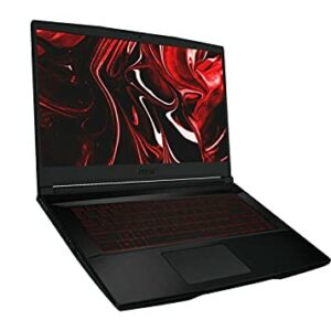 MSI 2022 Newest GF63 Thin Gaming 15 Laptop, 15.6" FHD IPS Display, 10th Gen Intel i5-10300H (Beats i7-8750H), GeForce GTX 1650 4GB, Win10, HDMI Cable (32GB RAM I 512GB SSD)