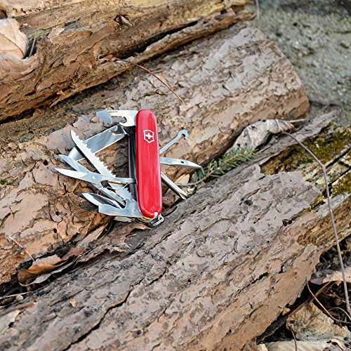 Victorinox Swiss Army Multi-Tool, Fieldmaster Pocket Knife, Red