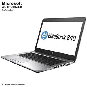 HP EliteBook 840 G3 Laptop 14-inch HD Display, Intel Core i5-6200U 2.3Ghz, 256GB SSD, 16GB DDR4 RAM, Webcam, WiFi, Windows 10 Pro (Renewed)