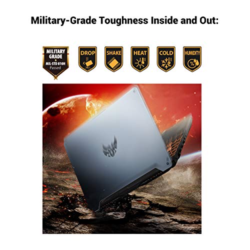 ASUS TUF Gaming A15 Gaming Laptop, 15.6” 144Hz Full HD IPS-Type, AMD Ryzen 7 4800H, GeForce RTX 2060, 16GB DDR4, 1TB PCIe SSD, Gigabit Wi-Fi 5, Windows 10 Home, TUF506IV-AS76