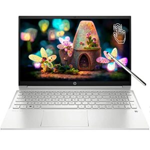 hp newest pavilion 15.6″ fhd ips touchscreen display laptop amd ryzen 7 5825u(beat i7-1185g7), backlit kb, w/ stylus -32gb ddr4 ram, 2048gb pcie ssd, – windows 11 home – silver