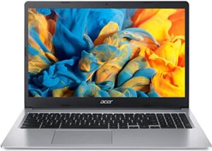 acer 2022 15inch hd ips chromebook, intel dual-core celeron processor up to 2.55ghz, 4gb ram, 32gb storage, super-fast wifi up to 1300 mbps, chrome os-(renewed) (dale silver)