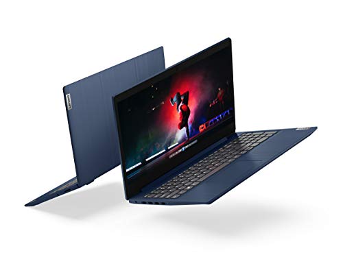 2020 Lenovo IdeaPad 3 15.6" Laptop Intel Core i3-1005G1 8GB RAM 256GB SSD Windows 10 in S Mode Blue, 4-10.99 Inches