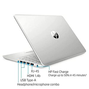 HP 14 inch FHD Display Laptop, AMD Ryzen 3 3250U up to 3.5GHz (Beat i5-7200U), 8GB RAM, 256GB SSD, AMD Radeon Graphics, Webcam, WiFi 5, Bluetooth, Windows 11 Home in S Mode, Bundle with JAWFOAL