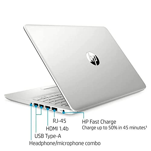 HP 14 inch FHD Display Laptop, AMD Ryzen 3 3250U up to 3.5GHz (Beat i5-7200U), 8GB RAM, 256GB SSD, AMD Radeon Graphics, Webcam, WiFi 5, Bluetooth, Windows 11 Home in S Mode, Bundle with JAWFOAL