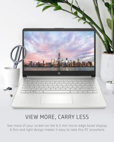 HP 14 Laptop, AMD Ryzen 5 5500U, 8 GB RAM, 256 GB SSD Storage, 14-inch Full HD Display, Windows 11 Home, Thin & Portable, Micro-edge & Anti-glare Screen, Long Battery Life (14-fq1025nr, 2021)