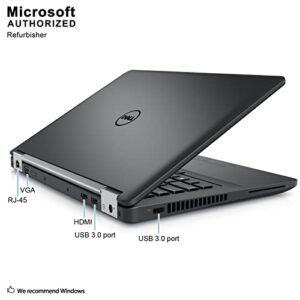 Fast Dell Latitude E5470 HD Business Laptop Notebook PC (Intel Core i5-6300U, 8GB Ram, 256GB Solid State SSD, HDMI, Camera, WiFi, SC Card Reader) Win 10 Pro (Renewed)