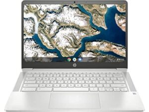 hp chromebook laptop 14a-na1043cl 14″ diagonal fhd ips display 1920 x 1080 intel celeron n4500 4 gb memory 64 gb emmc storage chrome os mineral silver (renewed)