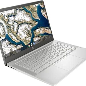 HP Chromebook Laptop 14a-na1043cl 14" Diagonal FHD IPS Display 1920 x 1080 Intel Celeron N4500 4 GB Memory 64 GB eMMC Storage Chrome OS Mineral Silver (Renewed)