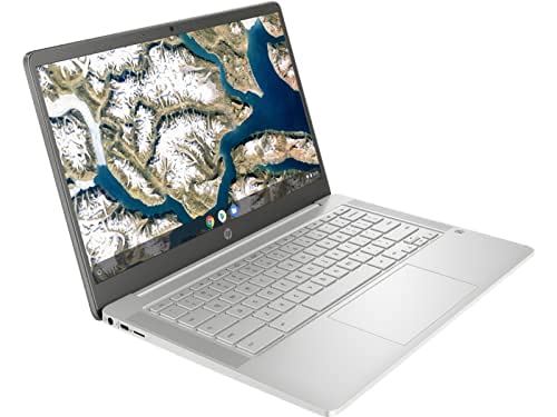 HP Chromebook Laptop 14a-na1043cl 14" Diagonal FHD IPS Display 1920 x 1080 Intel Celeron N4500 4 GB Memory 64 GB eMMC Storage Chrome OS Mineral Silver (Renewed)