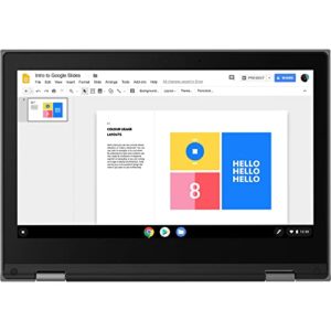 Lenovo 300e 11.6" 2-in-1 Touchscreen Chromebook (Intel N4020, 4GB RAM, 32GB Storage, Stylus, Webcam), Ruggedized & Water Resistant, Flip Convertible Home & Education Laptop, IST Pen, Chrome OS