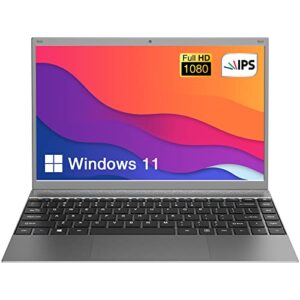 tulasi 12gb ram 256gb ssd intel celeron n4120 quad-core windows 11 laptop computers, 14 inch full hd 1080p ips display ultra slim laptop, 2.4g/5g wifi, bluetooth 4.2, webcam, long battery life