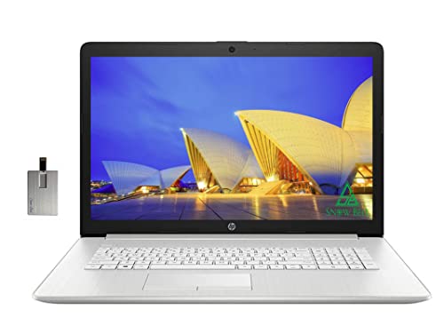 HP 2022 17.3" FHD Business Laptop, 11th Gen Intel Core i5-1135G7(Beats Intel i7-1065G7), 8GB RAM, 512GB PCIe SSD, Intel Iris X Graphics, Backlit Keyboard, Bluetooth, Win 10 Pro, Silver, 32GB USB Card