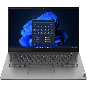 lenovo latest thinkbook 14 gen 4, 12th gen intel i7-1255u, 14.0″ fhd (1920 x 1080) ips, anti-glare, touchscreen, 512gb ssd, 16gb ddr4 ram, thunderbolt 4, warranty, win 11 pro – mineral grey