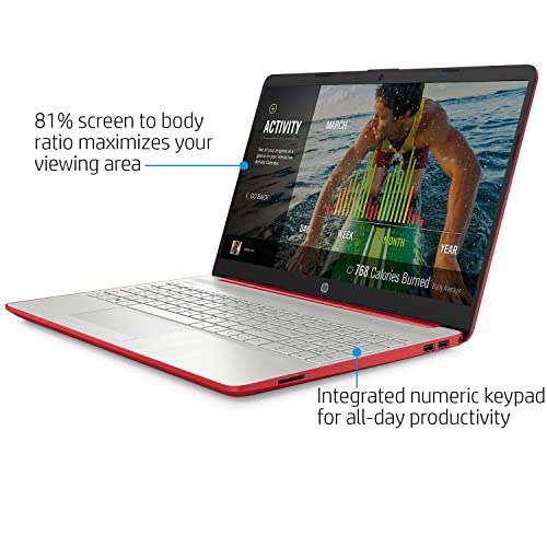 HP Pavilion Laptop (2022 Model), 15.6'' HD Display, Intel Celeron Quad-Core Processor, 16GB DDR4 RAM, 1TB SSD, Online Conferencing, Webcam, HDMI, Bluetooth, WiFi, Windows 11, Scarlet Red