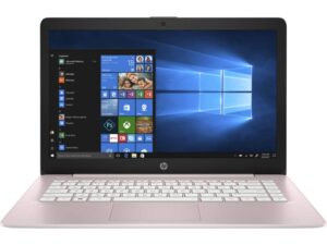 hp stream 14-ds0037nr 14″ amd a4-9120e dual-core windows 10 4 gb ddr4 64 gb emmc rose pink (renewed)