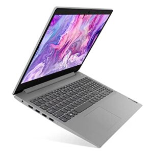 Lenovo IdeaPad 3 Laptop, 15.6" FHD Display,Intel i3-1115G4 Processor, 8GB RAM, 256GB SSD, Webcam, HDMI, SD Card Reader, Fingerprint Reader, Dolby Audio, Wi-Fi, Windows 11 Home, Platinum Grey