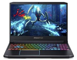 acer predator helios 300 gaming laptop pc, 15.6″ full hd 144hz 3ms ips display, intel i7-9750h, geforce rtx 2060 with 6gb, 16gb ddr4, 512gb pcie nvme ssd, rgb keyboard, ph315-52-72ev