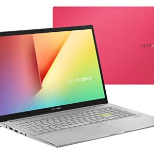 ASUS 2023 VivoBook S15 15.6" FHD IPS Red Laptop (Intel i5-1135G7 4-Core, 8GB RAM, 1TB PCIe SSD, Intel Iris Xe, Backlit KYB, FP, Thunderbolt 4, WiFi 6, BT 5.0, HD Webcam, Win 11 Home) w/Hub