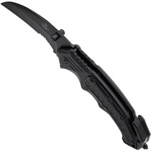 Snake Eye Tactical Assisted Karambit Style EDC Opening Metal Folding Hunting Camping Survival Knife (BK)