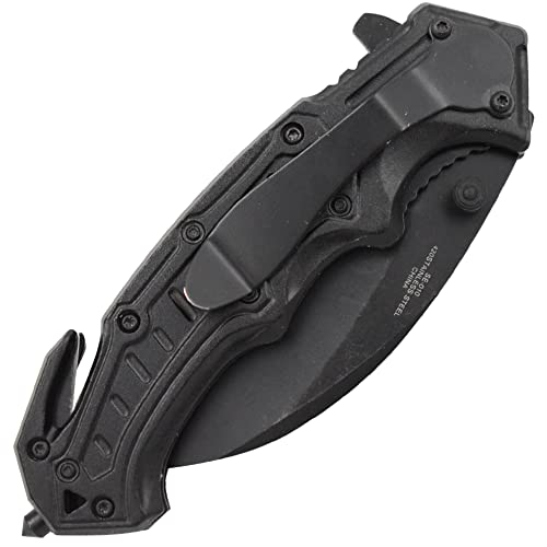 Snake Eye Tactical Assisted Karambit Style EDC Opening Metal Folding Hunting Camping Survival Knife (BK)