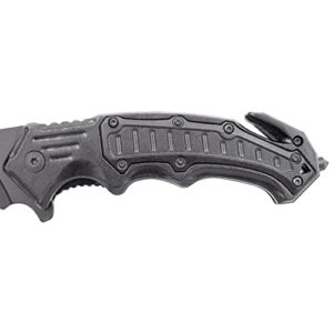 Snake Eye Tactical Assisted Karambit Style EDC Opening Metal Folding Hunting Camping Survival Knife (BK)