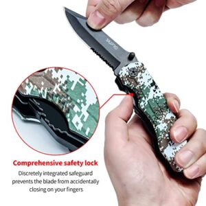 Multitool Pocket Knife, Gifts for Men Him Dad Husband Boyfriend, Survival Multi Tool, Multipurpose Tactical Utility Pliers for Fishing, Camping