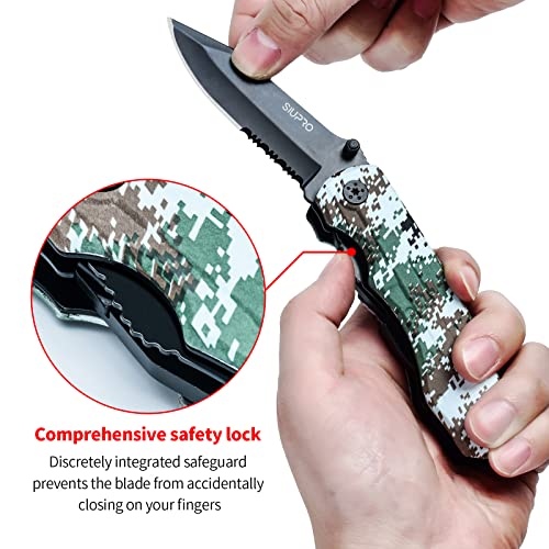 Multitool Pocket Knife, Gifts for Men Him Dad Husband Boyfriend, Survival Multi Tool, Multipurpose Tactical Utility Pliers for Fishing, Camping