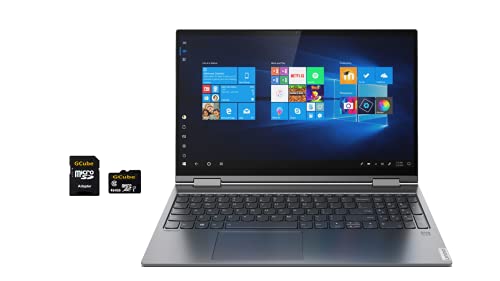 2021 Newest Lenovo Yoga C740 2-in-1 15.6" Touch Screen Laptop, Intel Quad-Core i5-10210U, 8GB DDR4, 512GB SSD + 32GB Optane, Backlit Keyboard, Fingerprint Reader, Windows 10, GCube 64GB Micro SD Card